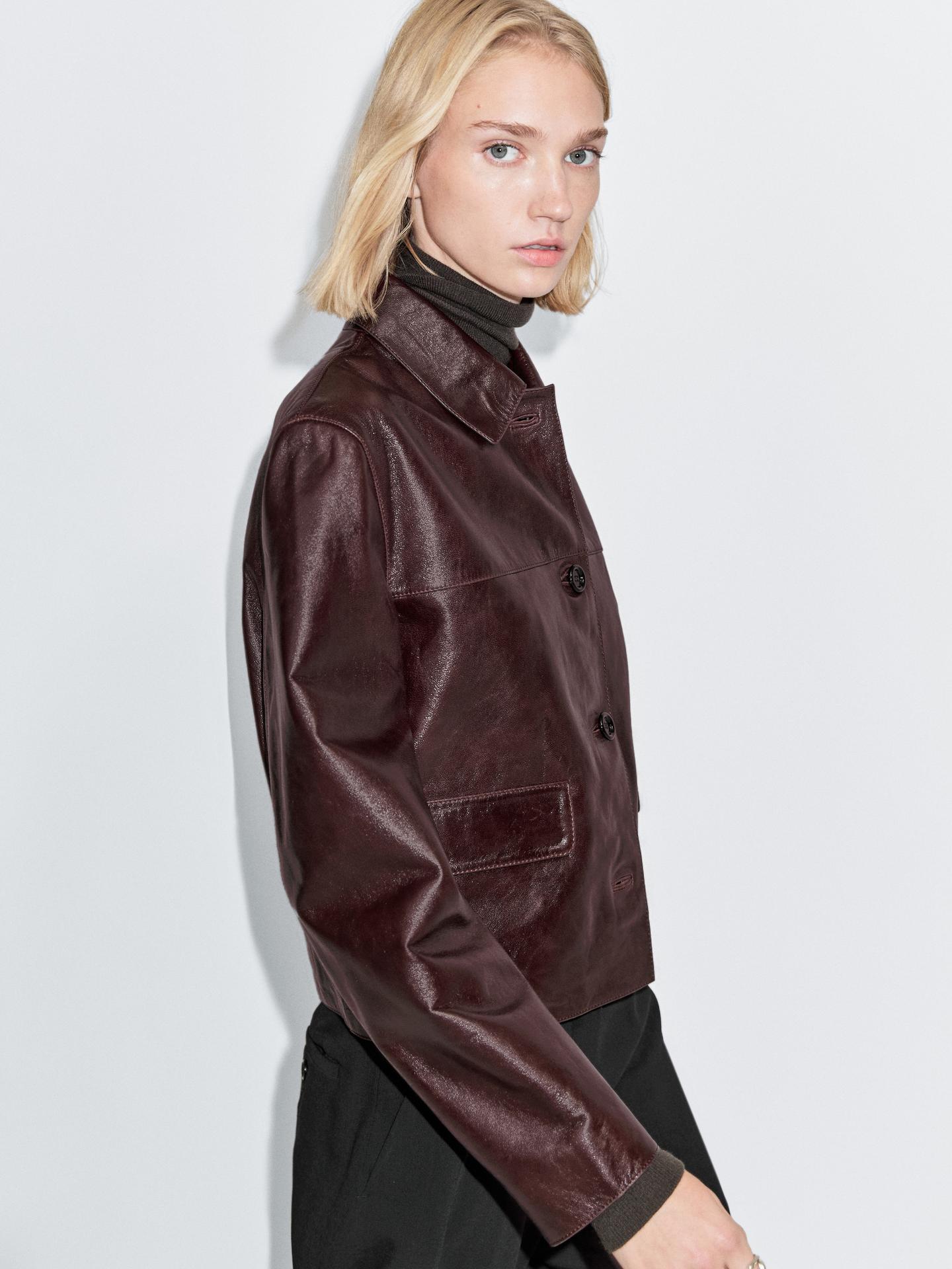 Women's Leather Jackets - Massimo Dutti - CA
