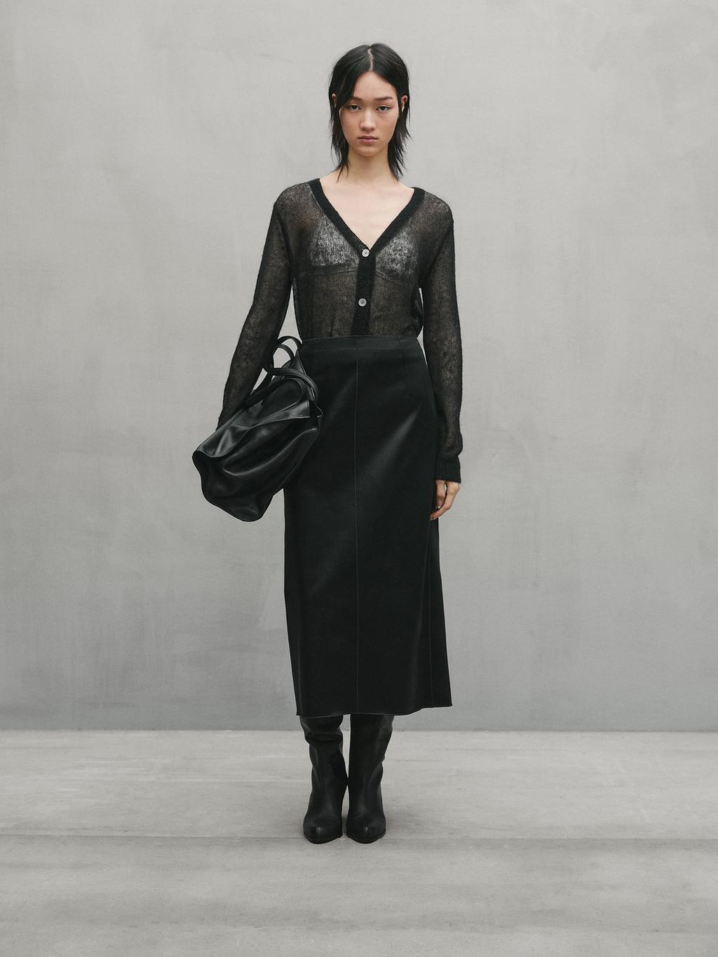 Short cutwork cardigan - Studio · Black, Mole Brown · Sweaters And ...